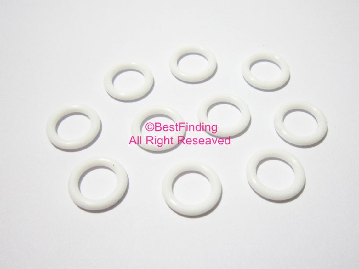 30pcs 12mm White Silicone Rings Licorice Rubber Rings 10x6mm - Etsy