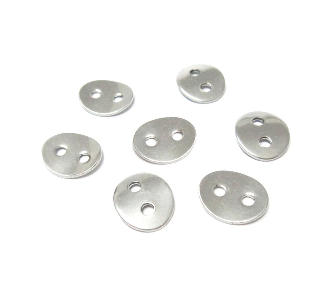 Stainless Steel Button, Wrap Bracelet Fastener, 12x14mm, Leather ...