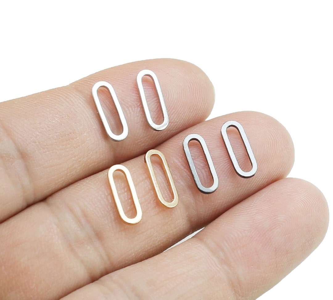 Link Chain Connector, Oval Charm for Jewelry Making, Gold / Silver ...