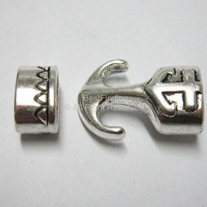 5pcs 10x6mm Anchor Hook Clasp, Open Hook Clasp, Half Cuff Clasp ...