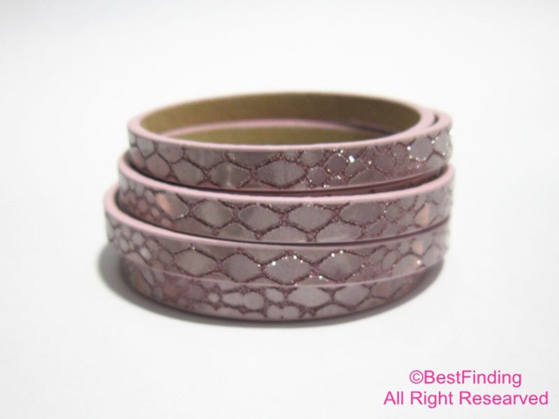 5mm Leather Strips Purple Reflective Glitter 5x2mm Leather - Etsy