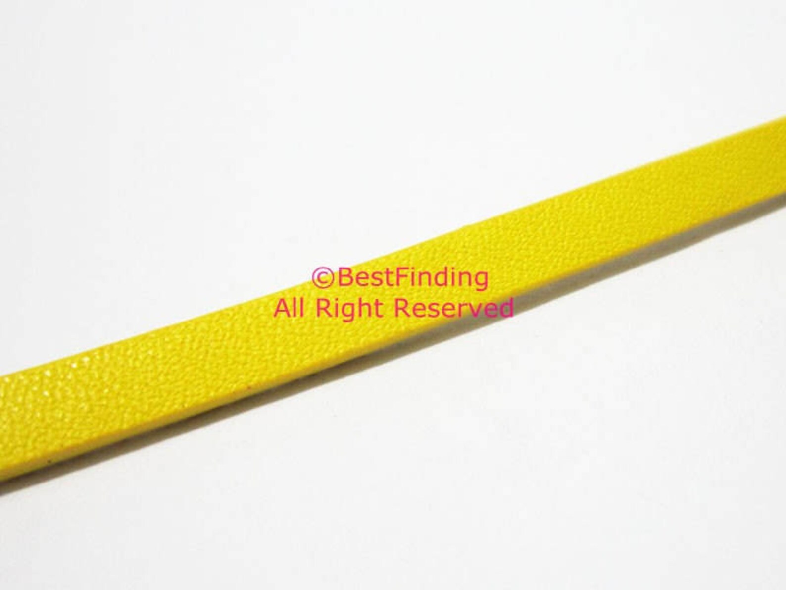 1meter 5mm Leather Strips 5x2mm Yellow Leather Cord Pure Color | Etsy