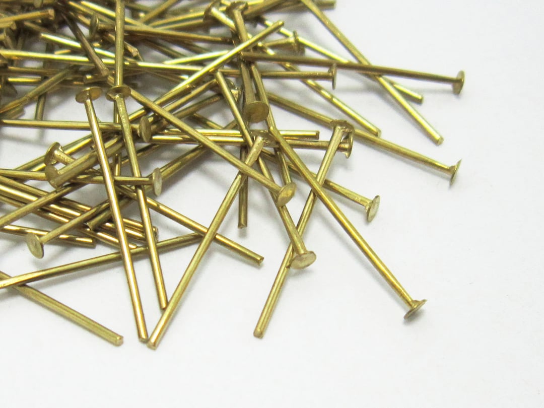 300pcs Pin de cabeza de latón 18x0.7mm Pines de cuentas de - Etsy España