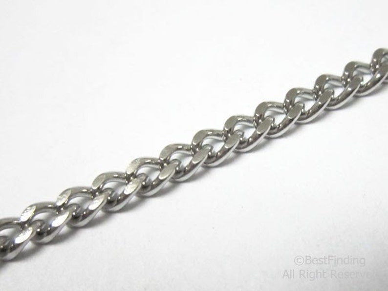 316 Steel Chain 3.5x2mm Curb Chain Necklace Chain Cable Chains - Etsy