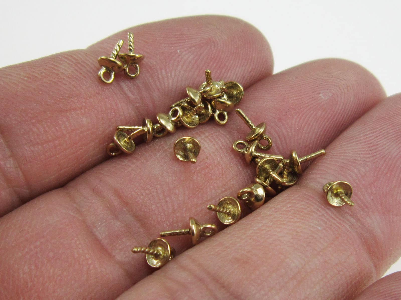 Brass Bail Pins Tiny Peg Bails 6.5mm Eye Pins for | Etsy