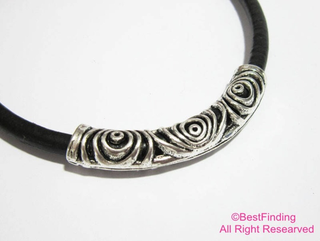 6mm Curved Swirling Tube Sliders 53mm Long Tube 6mm Round - Etsy