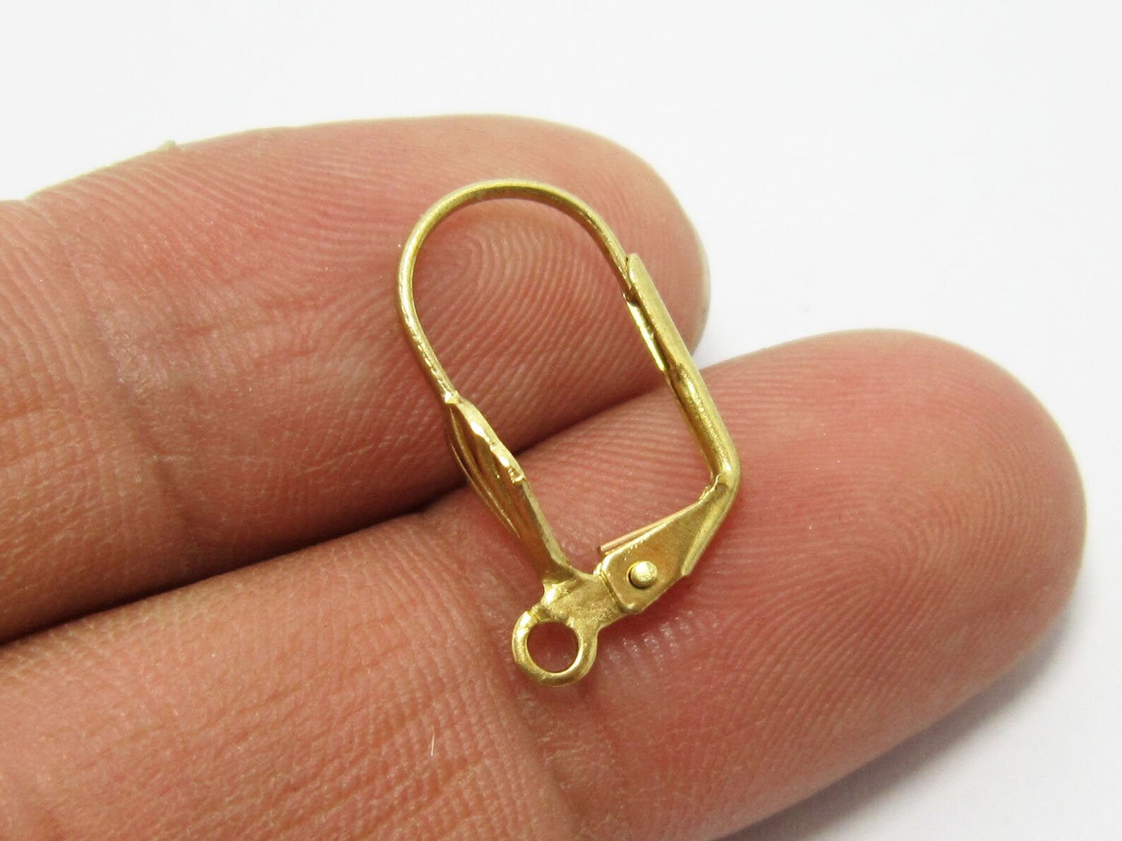 Brass Leverback Earring Clasps 19.5x10.5mm Shell Raw Brass Ear - Etsy