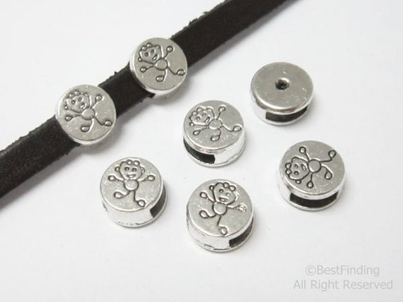 10pcs 5x2mm Boy Flat Leather Findings 5mm Flat Leather Slider - Etsy