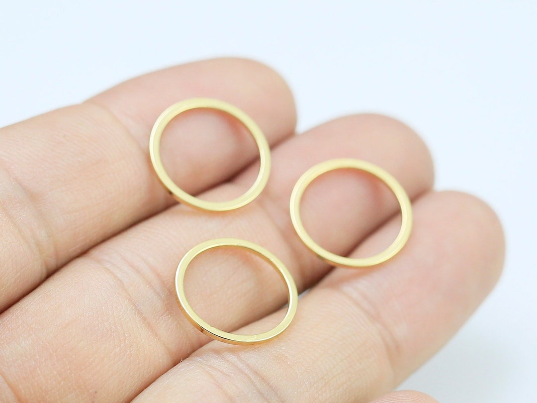 Round Circle Charms, Round Earring Charm, Round Connector, 8mm 10mm ...