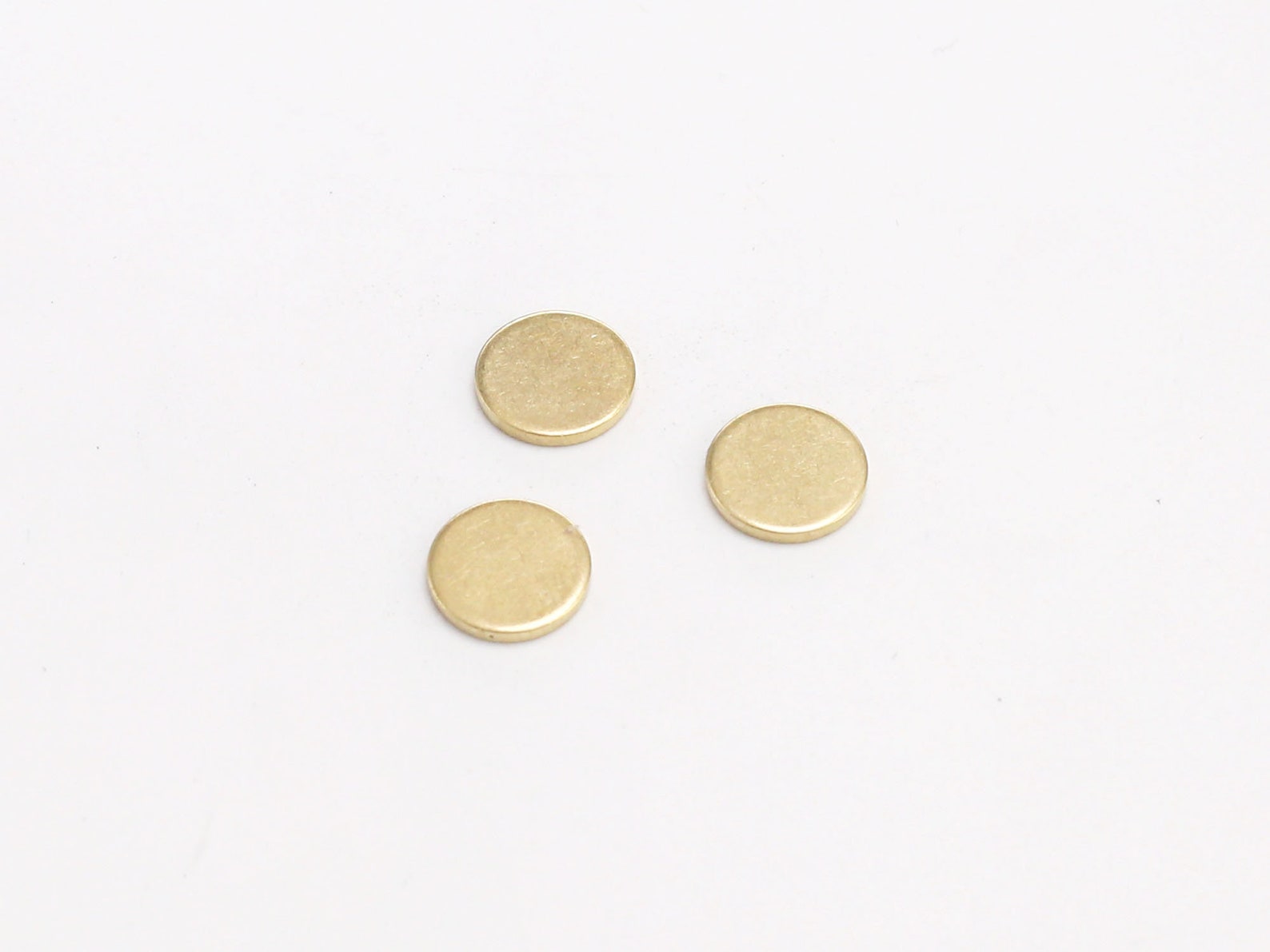 20pcs Brass Stamping Tags, Round Brass Findings, 10x2mm 12x2mm 13x2mm ...