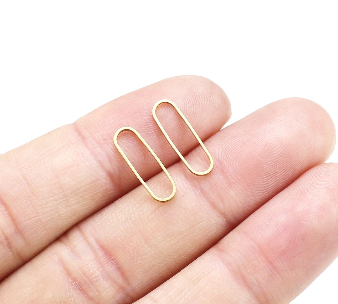 Link Chain Connector, Brass Connector for Jewelry Making, Oval Circle ...