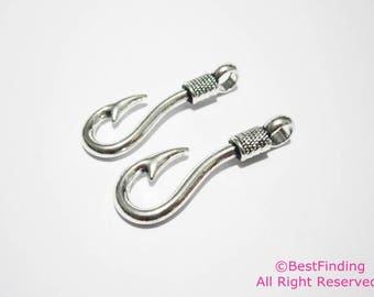 5 Gunmetal Black Open Hook Clasp , All in One Clasp for 5MM Round ...