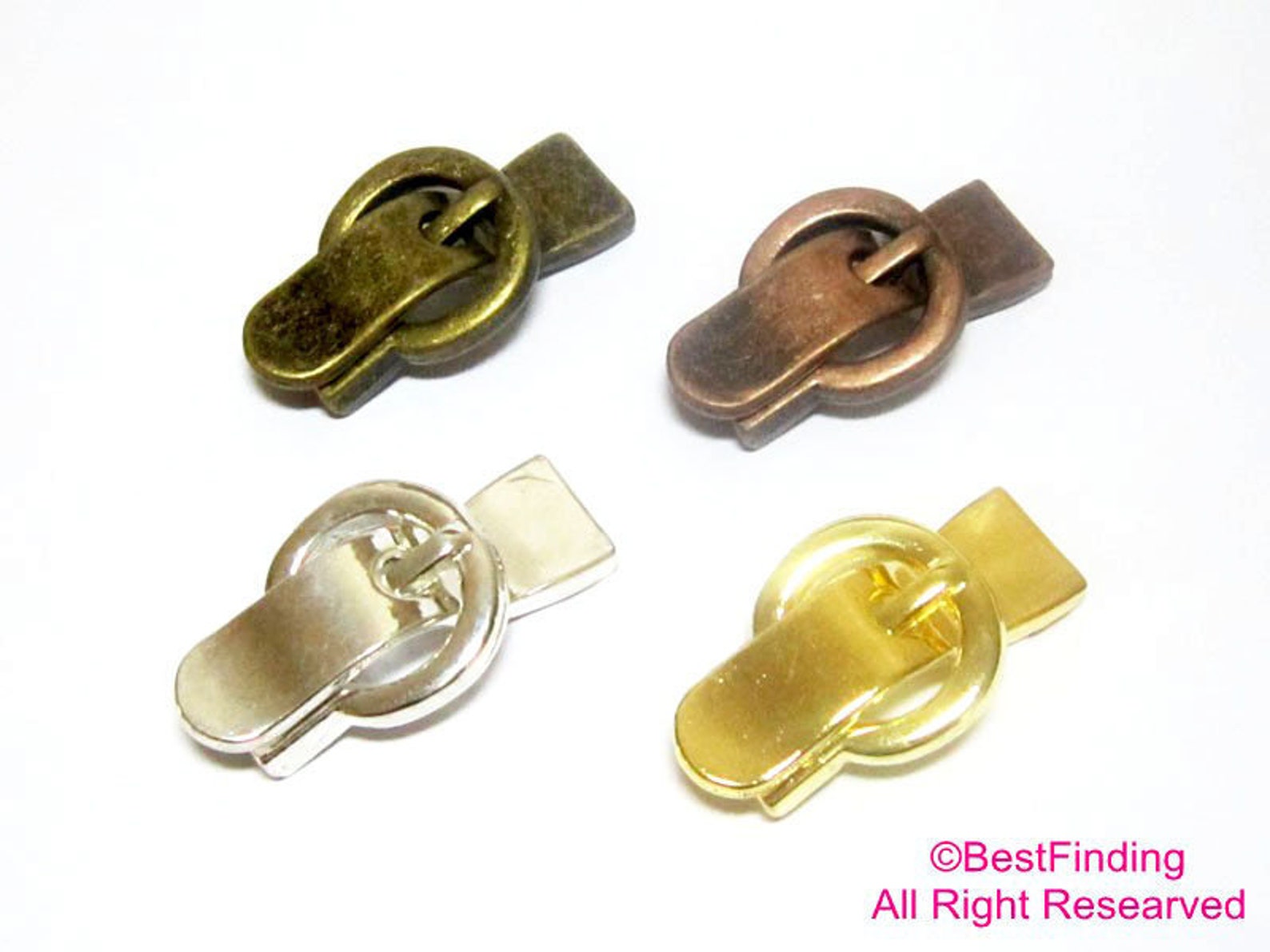 3pcs Magnetic Clasp 10x2mm Buckle Flat Leather Clasp 10mm - Etsy