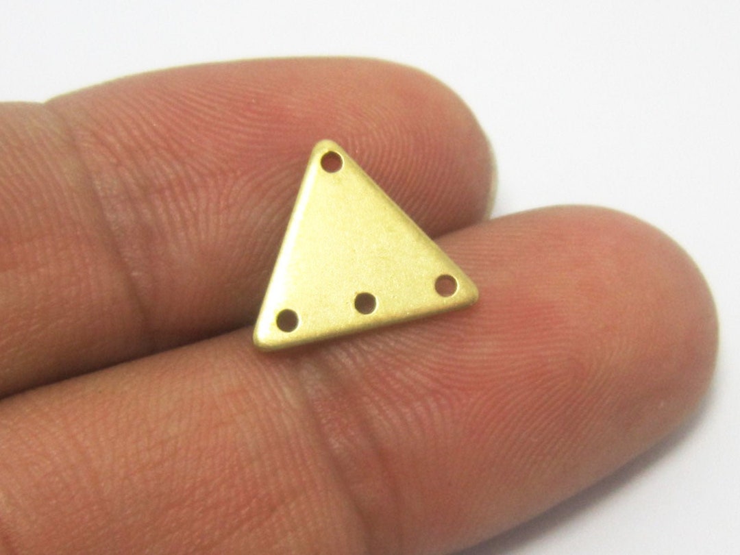 Brass Connectors, Triangle Brass Charms, 13x11mm, Earring Accessories ...