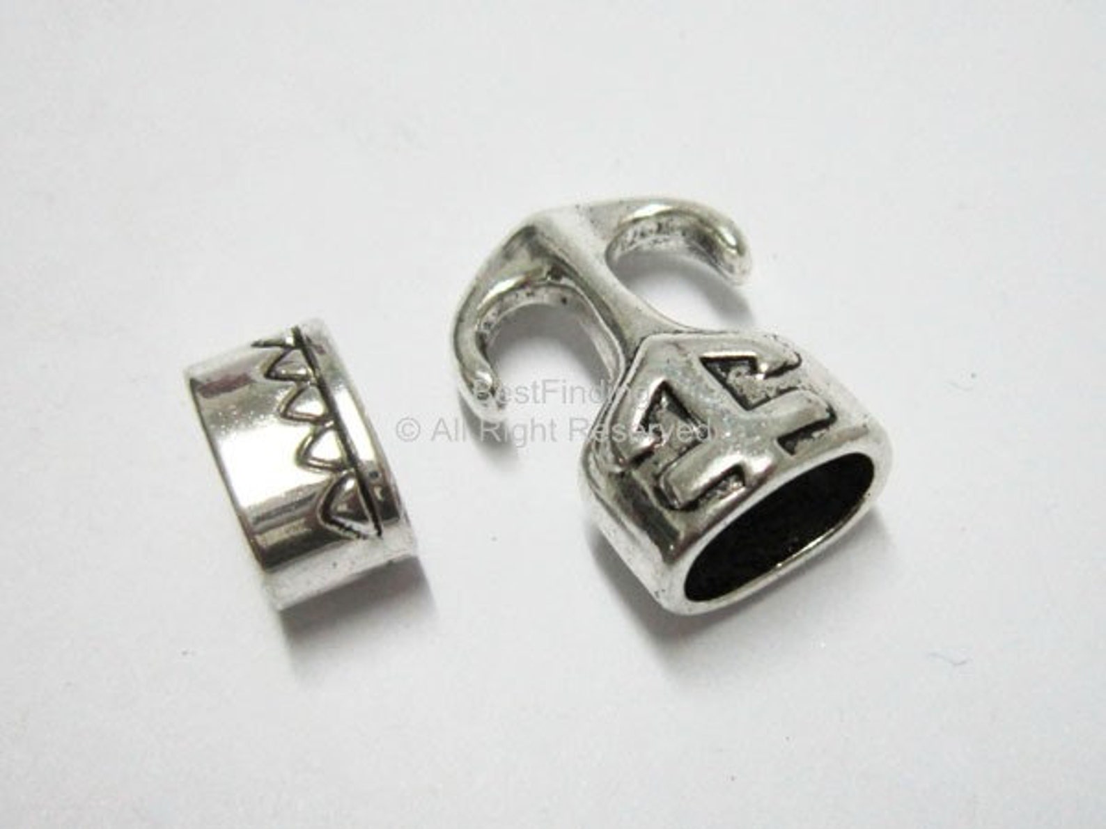 5pcs 10x6mm Anchor Hook Clasp, Open Hook Clasp, Half Cuff Clasp ...