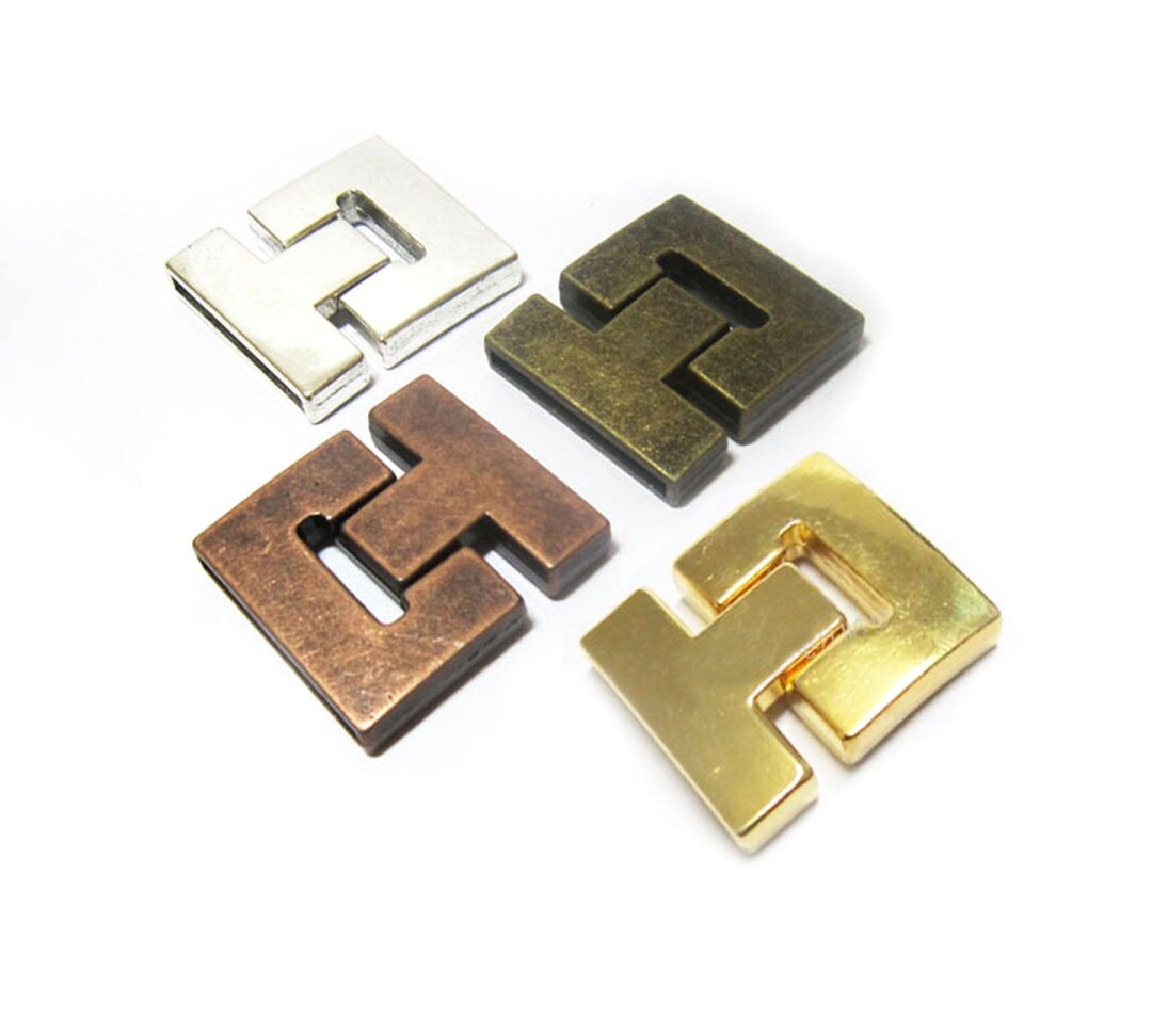 3pcs - 30mm Leather Clasp, Buckle Clasp, Multi Strand Bracelet ...