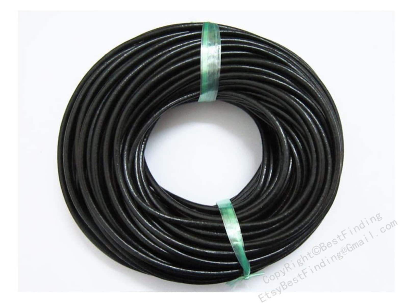 6mm Genuine Leather Cord Black 6mm Round Cow Leather Mens - Etsy