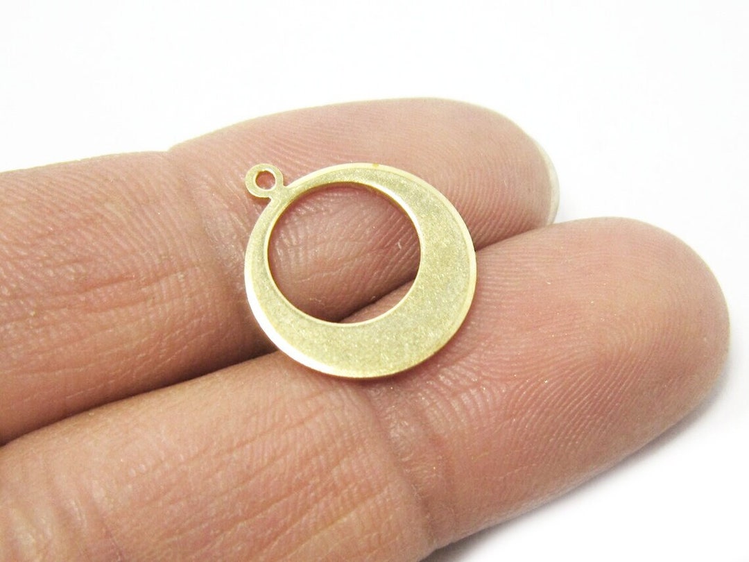 Round Circle Earring Charms, Round Charm for Jewelry Making, Earring ...