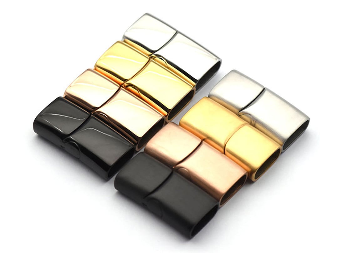 3pcs Leather Clasp, Stainless Steel Clasp, Mens Leather Clasps ...