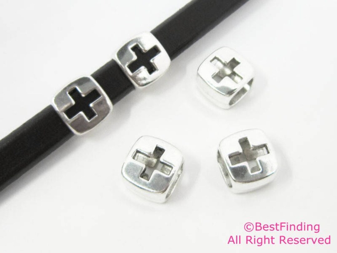 10pcs Licorice Findings 10x6mm Licorice Cross Symbol Sliders -LF55 - Etsy