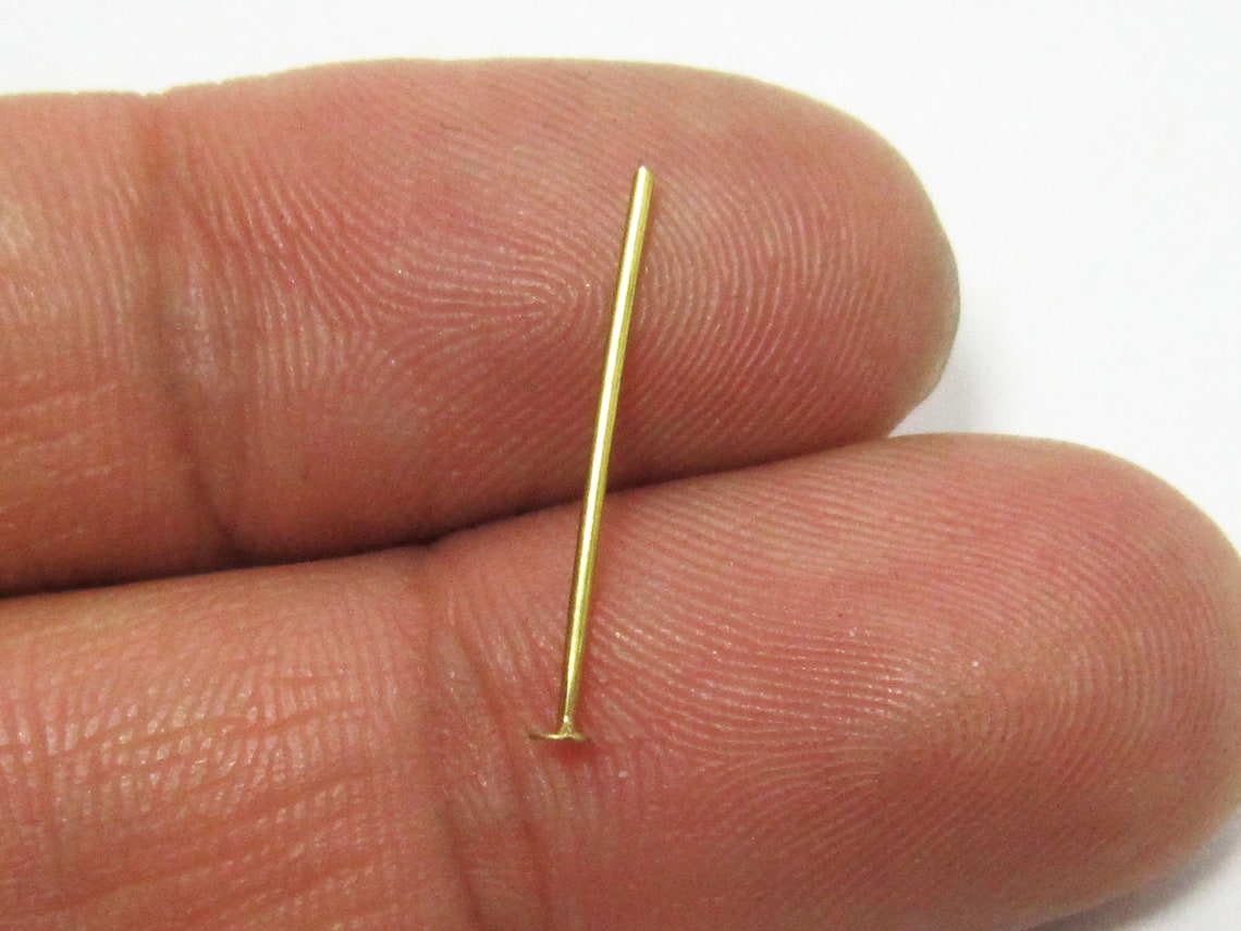 300pcs Pin de cabeza de latón 18x0.7mm Pines de cuentas de - Etsy España