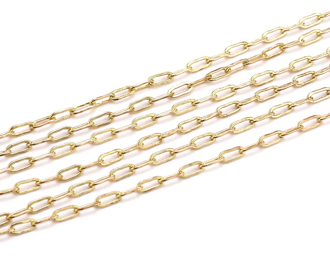 Brass Rolo Chain - Raw Brass Chain - Unsoldered Round Rolo Chain - 0.19 ...