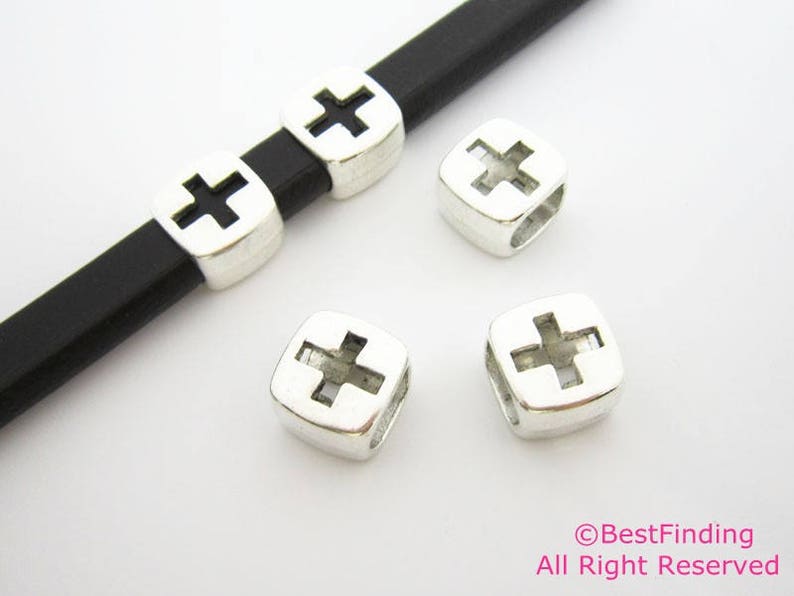 10pcs Licorice Findings 10x6mm Licorice Cross Symbol Sliders -LF55 - Etsy
