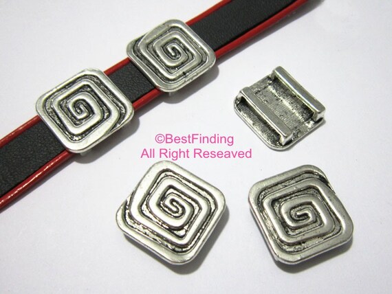 10pcs 14mm Spiral Flat Leather Findings 14x2mm Leather | Etsy