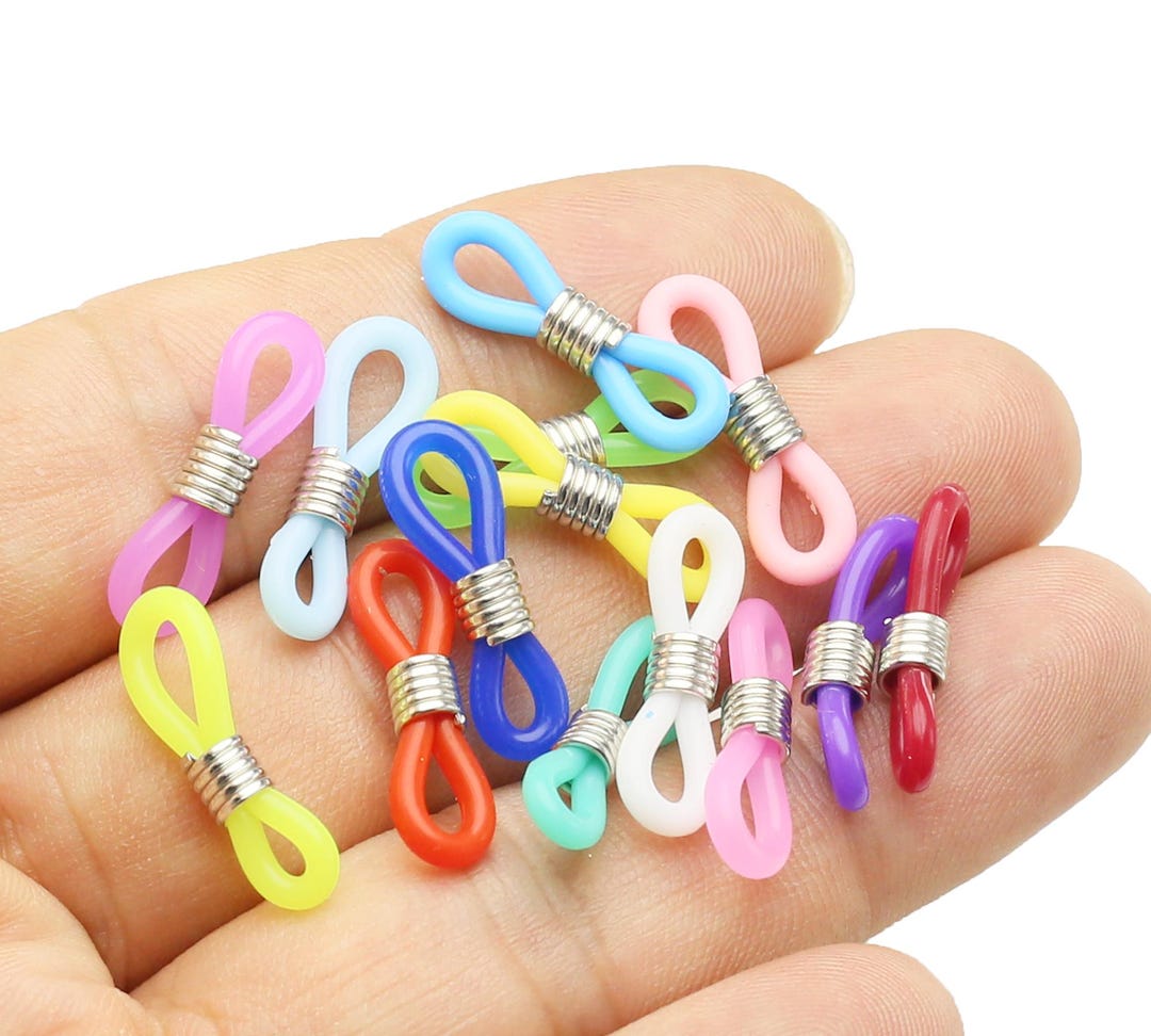 Eyeglass Holder Ends, Glasses Chain Ends, Spectacle Rubber Loops, 20mm ...