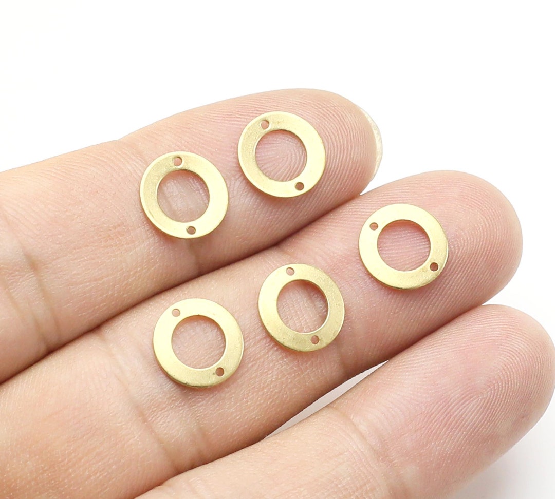 Round Circle Connector, Brass Charm for Jewelry Making, Link Chain ...