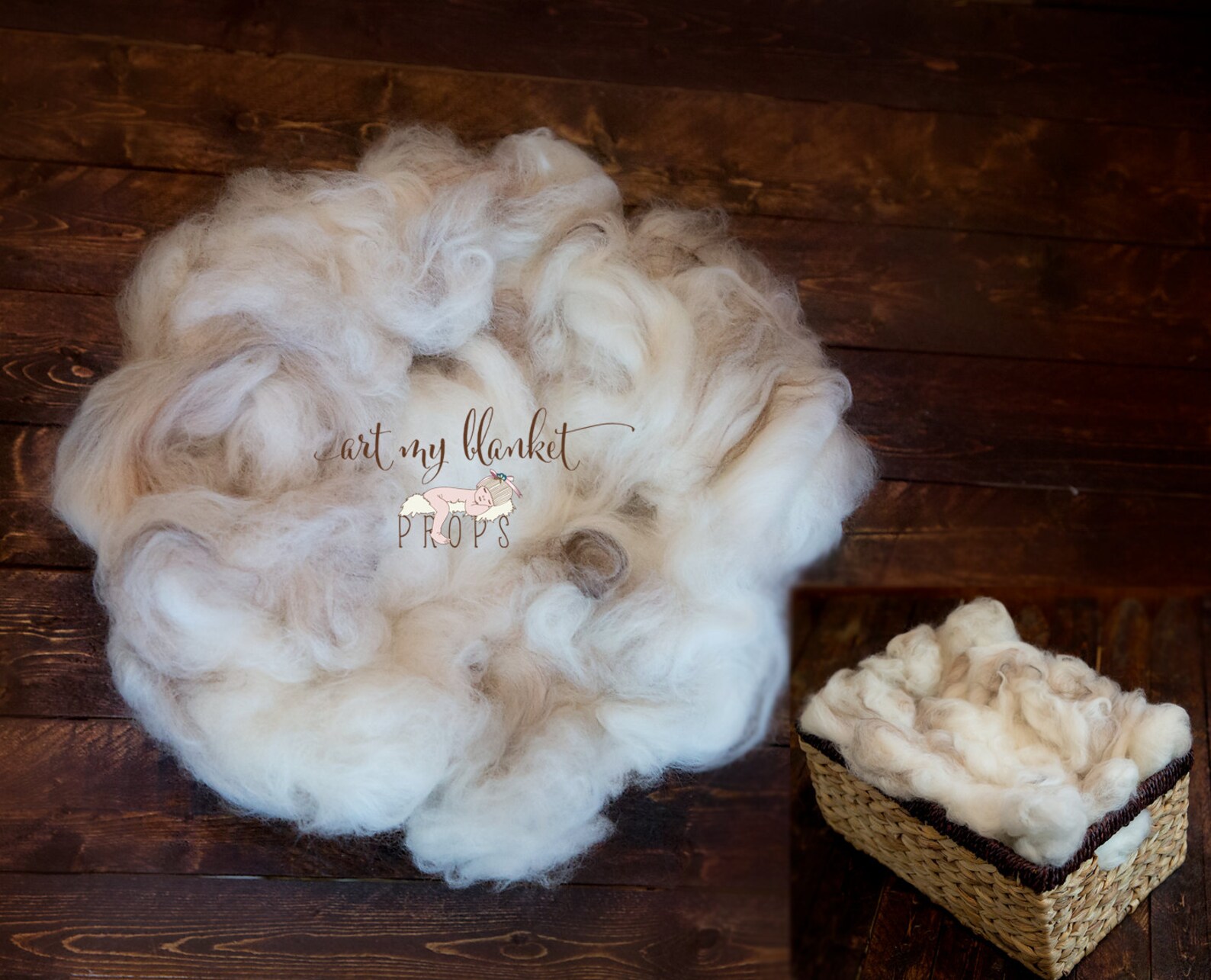 Propwool Fluff Basket Stuffer Merino Prop Baby Newborn Soft - Etsy