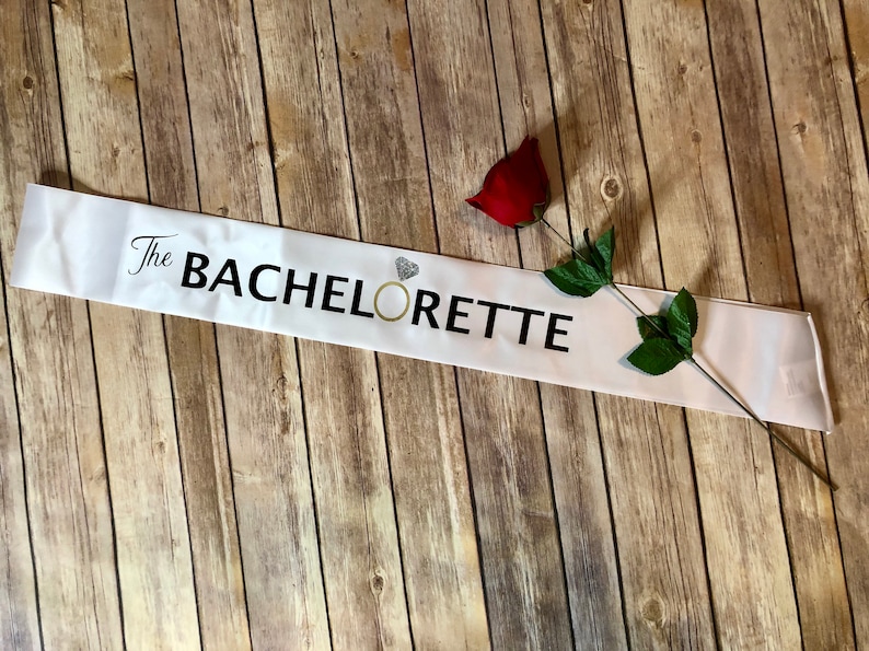 The Bachelorette White Sash /the Bachelor Inspired / - Etsy