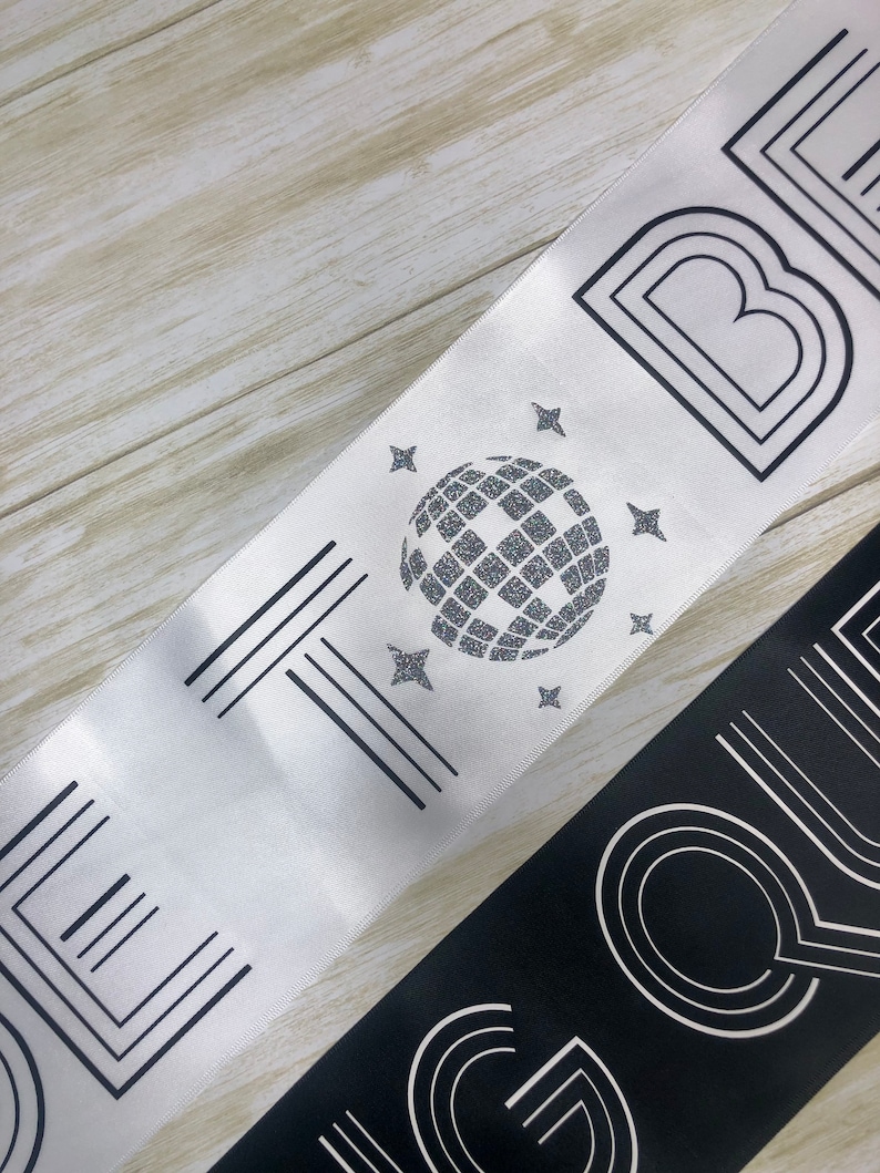 Bachelorette Party Disco Themed Sash / Bride to Be / Bridesmaid ...