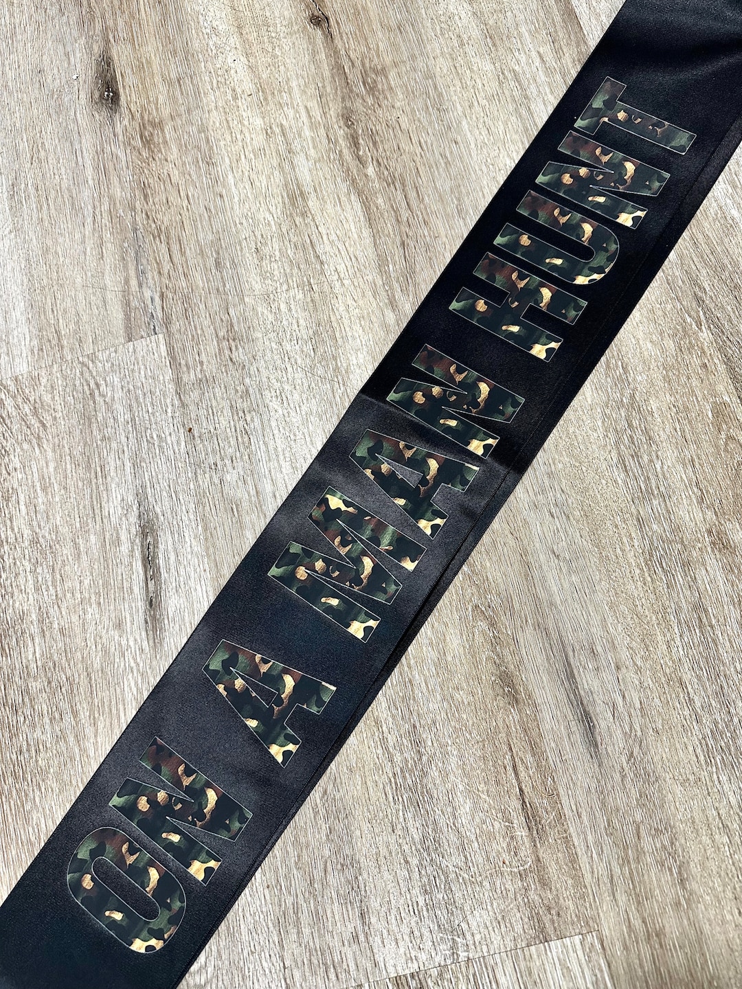 Camouflage Sash/ the Hunt is Over Bachelorette Party / Bride to Be ...