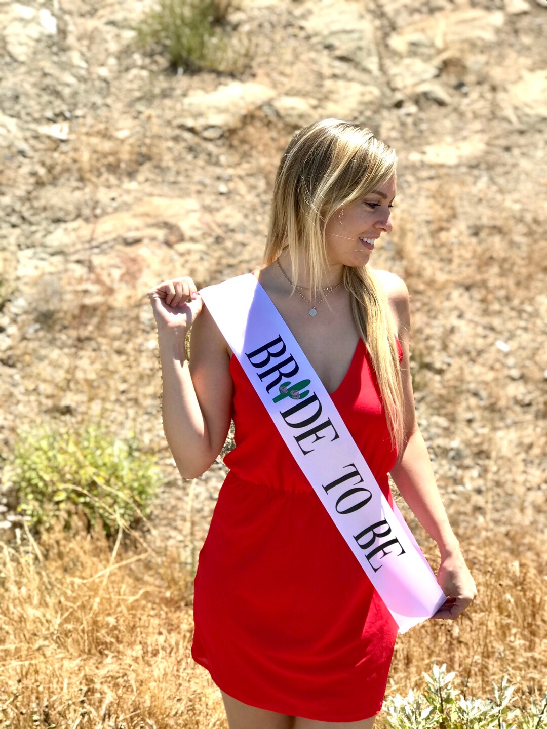 Bachelorette Party Sash / Fiesta, Cactus, Southwest Theme With Flower ...