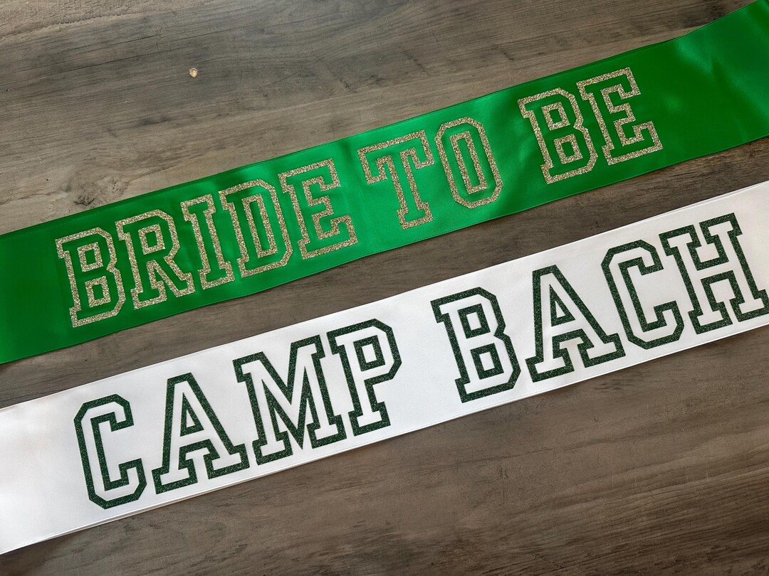 Camp Bachelorette Themed Party Sashes / Bride to Be / Bridesmaids ...