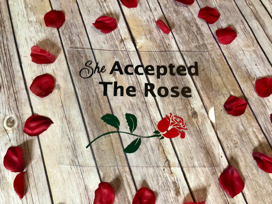 She Accepted the Rose 8" X 10" Acrylic Bachelorette Party Sign / the ...