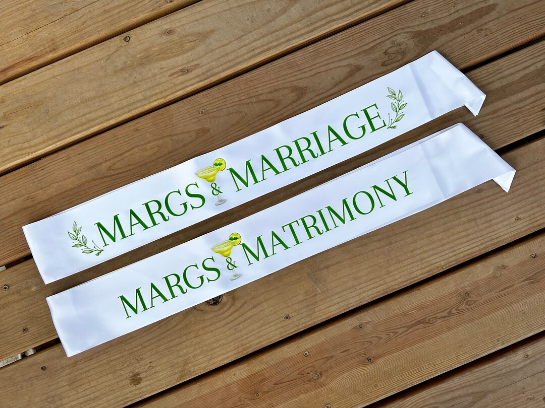 Margs and Matrimony Bachelorette Party Sash / Margs and Marriage ...