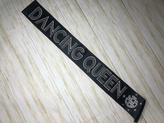 Bachelorette Party Disco Themed Sash / Dancing Queen/ Gift / | Etsy