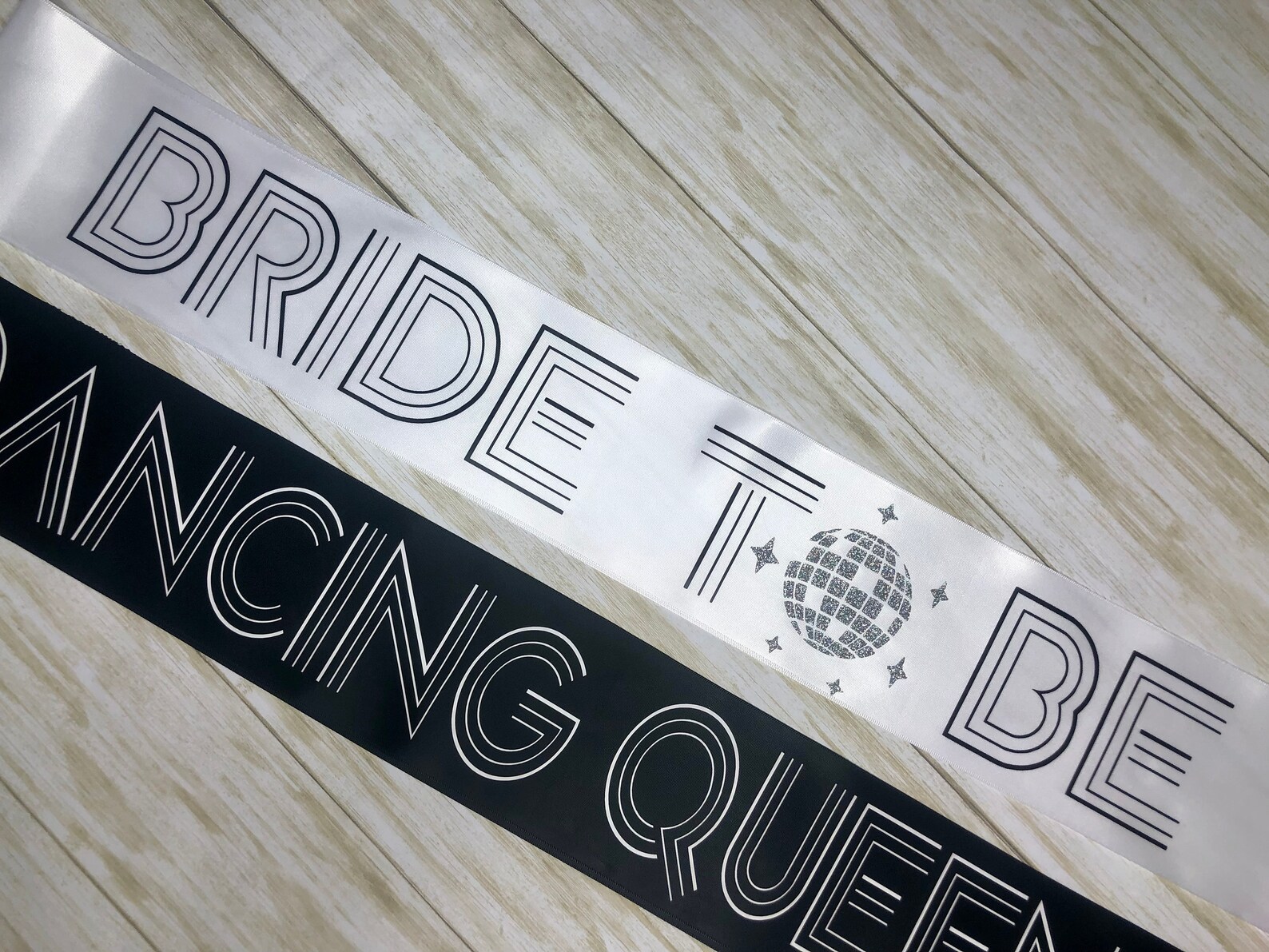 Bachelorette Party Disco Themed Sash / Dancing Queen/ Gift / Disco Ball ...