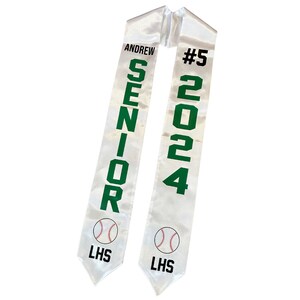 Graduation Senior Stoles / Graduation Gift / Senior Night / Sports ...