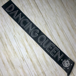 Bachelorette Party Disco Themed Sash / Dancing Queen/ Gift / Disco Ball ...