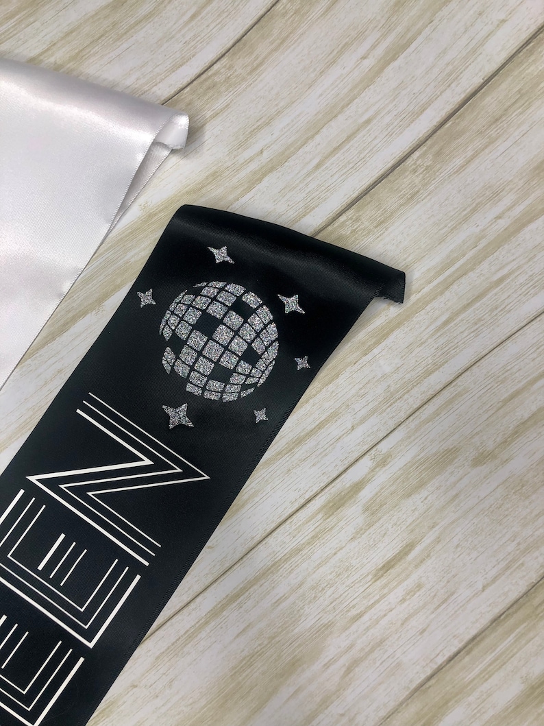 Bachelorette Party Disco Themed Sash / Dancing Queen/ Gift / Disco Ball ...