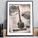 Waterman Fountain Pen Poster, Original Vintage Ad, French Magazine ...