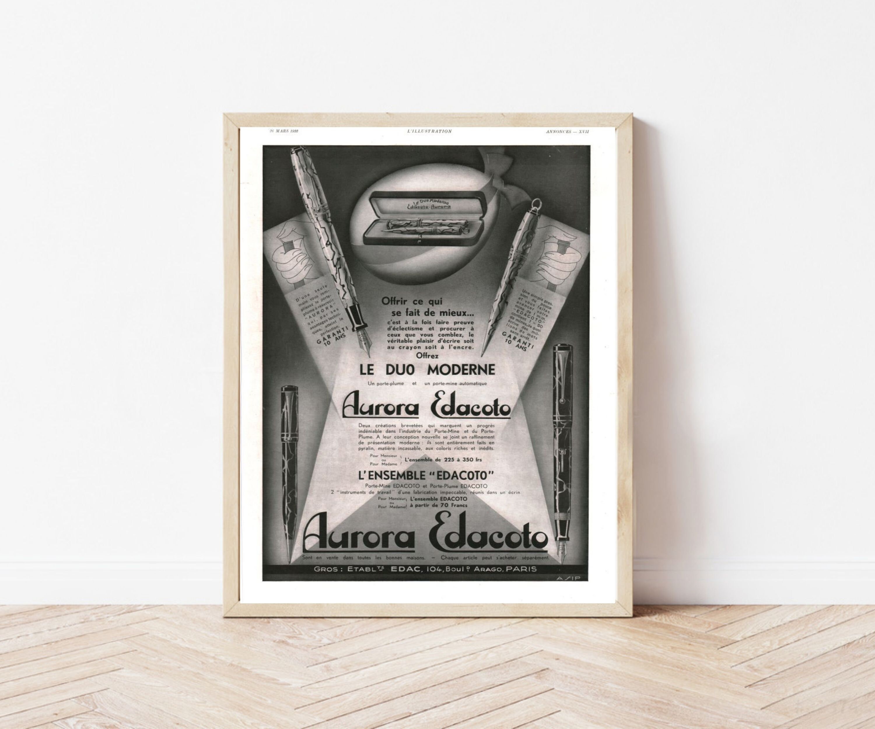 Aurora Edacoto Fountain Pen / Renault Cars Double-sided - Etsy