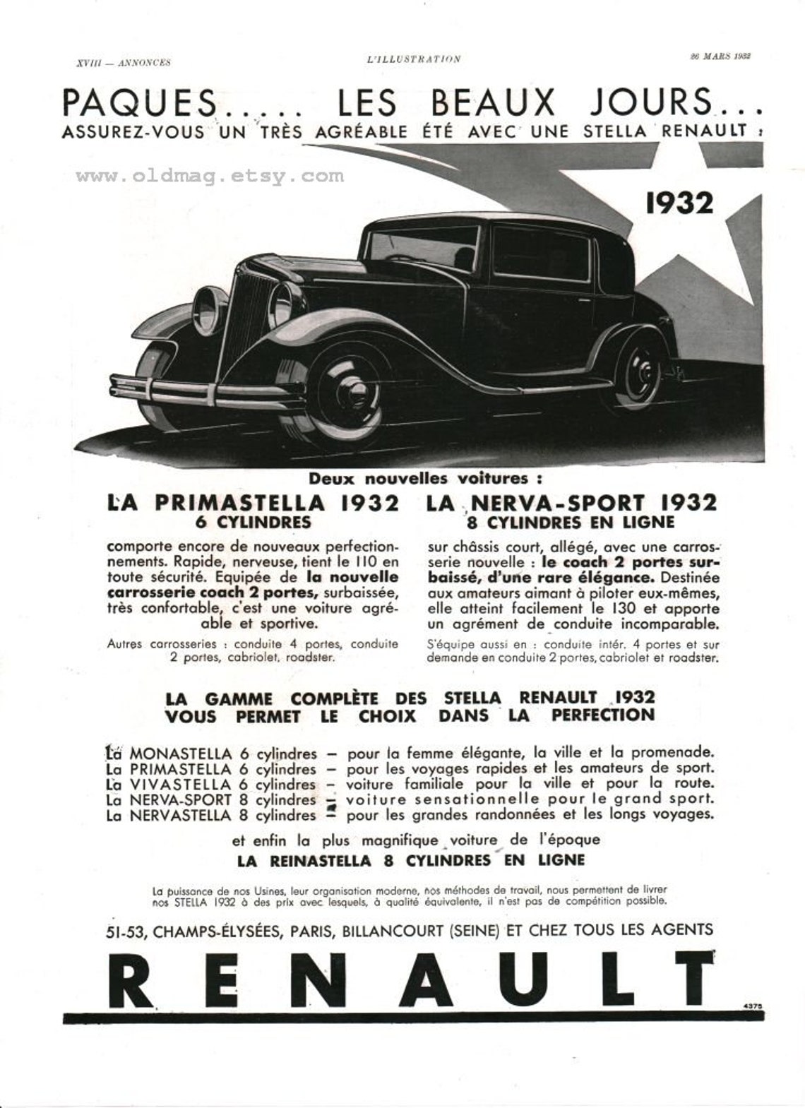 Aurora Edacoto Fountain Pen / Renault Cars Double-sided - Etsy