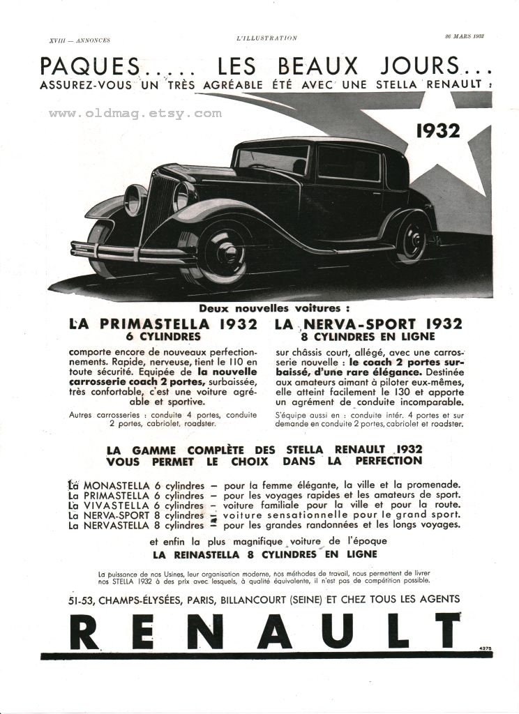 Aurora Edacoto Fountain Pen / Renault Cars Double-sided - Etsy