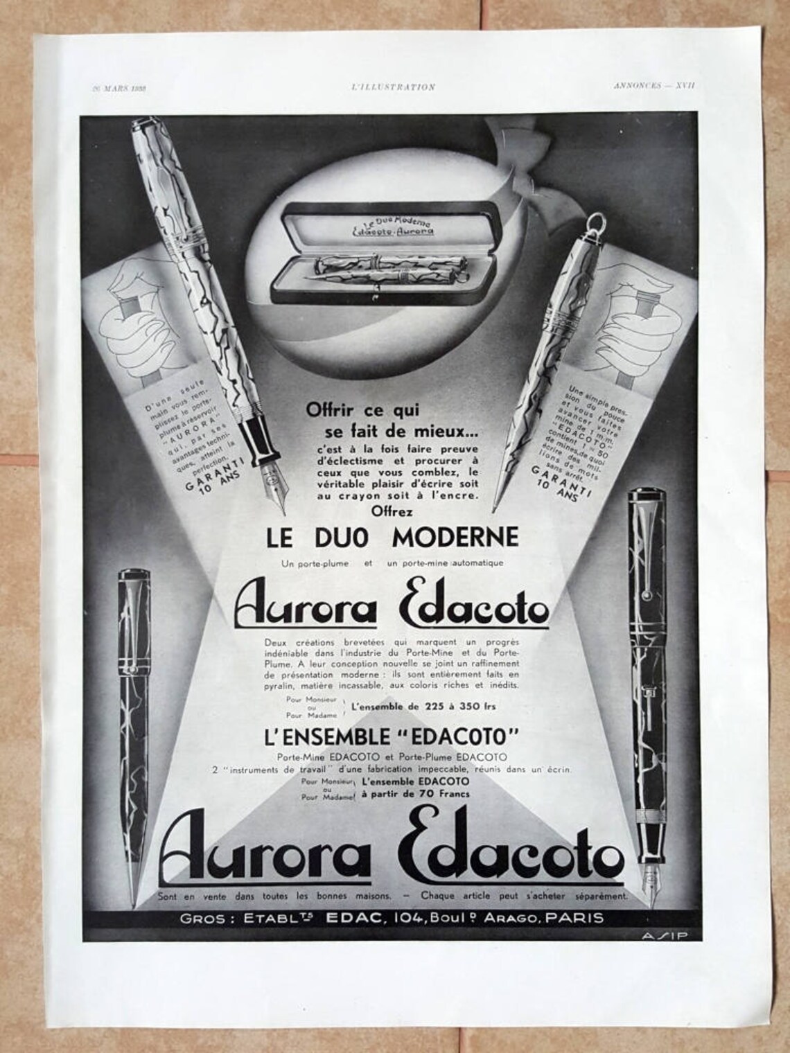 Aurora Edacoto Fountain Pen / Renault Cars Double-sided - Etsy