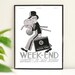 Weekend Cigarettes Wall Art Poster. Sport Ad, Tennis Golf French Pub ...