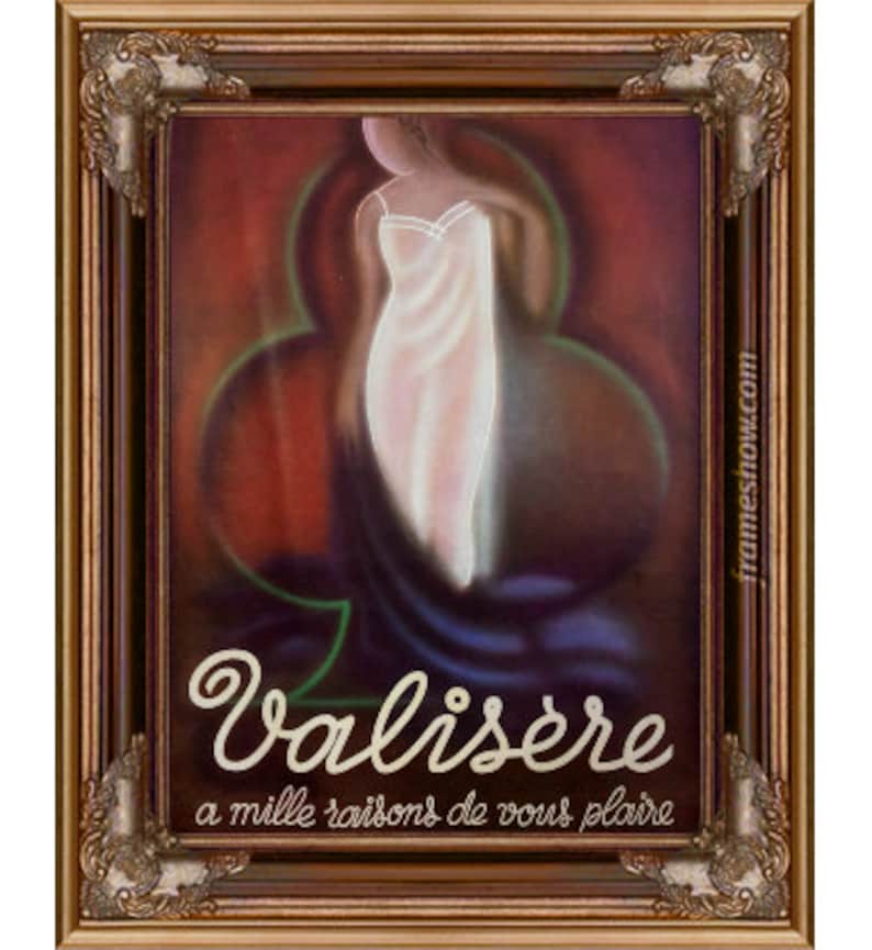 Valisere Lingerie Vintage Advertising Print, French Ad Lingerie Poster ...